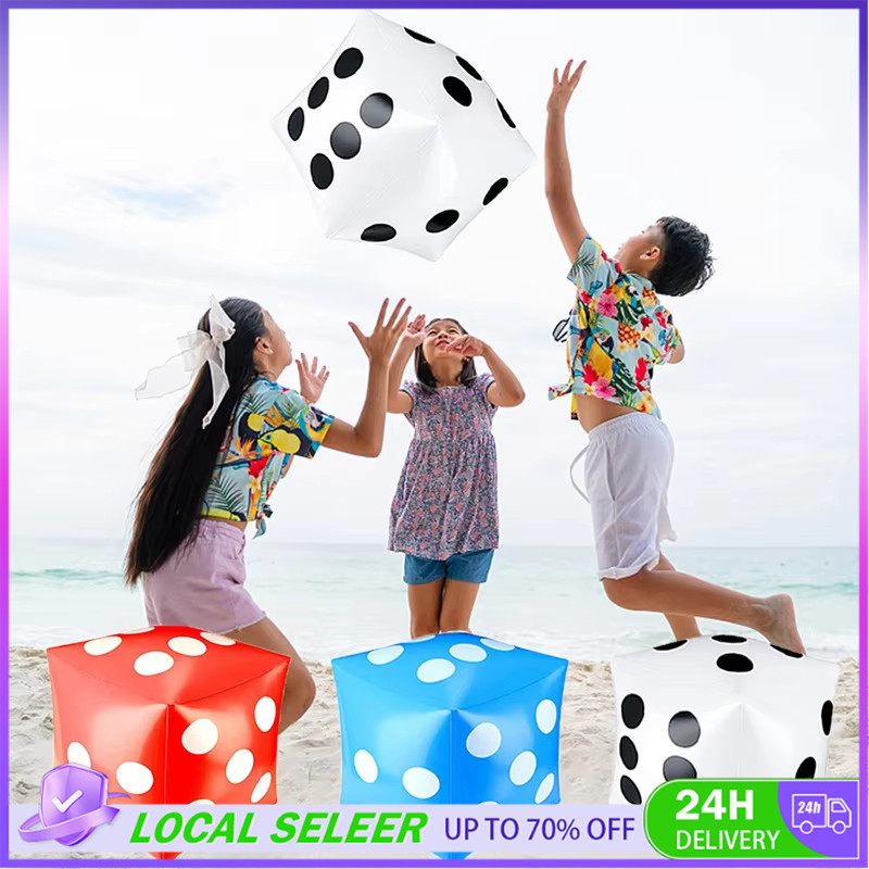 Giant Inflatable Big Dice 30cm For Game Pool Toy Party Family Playing ...