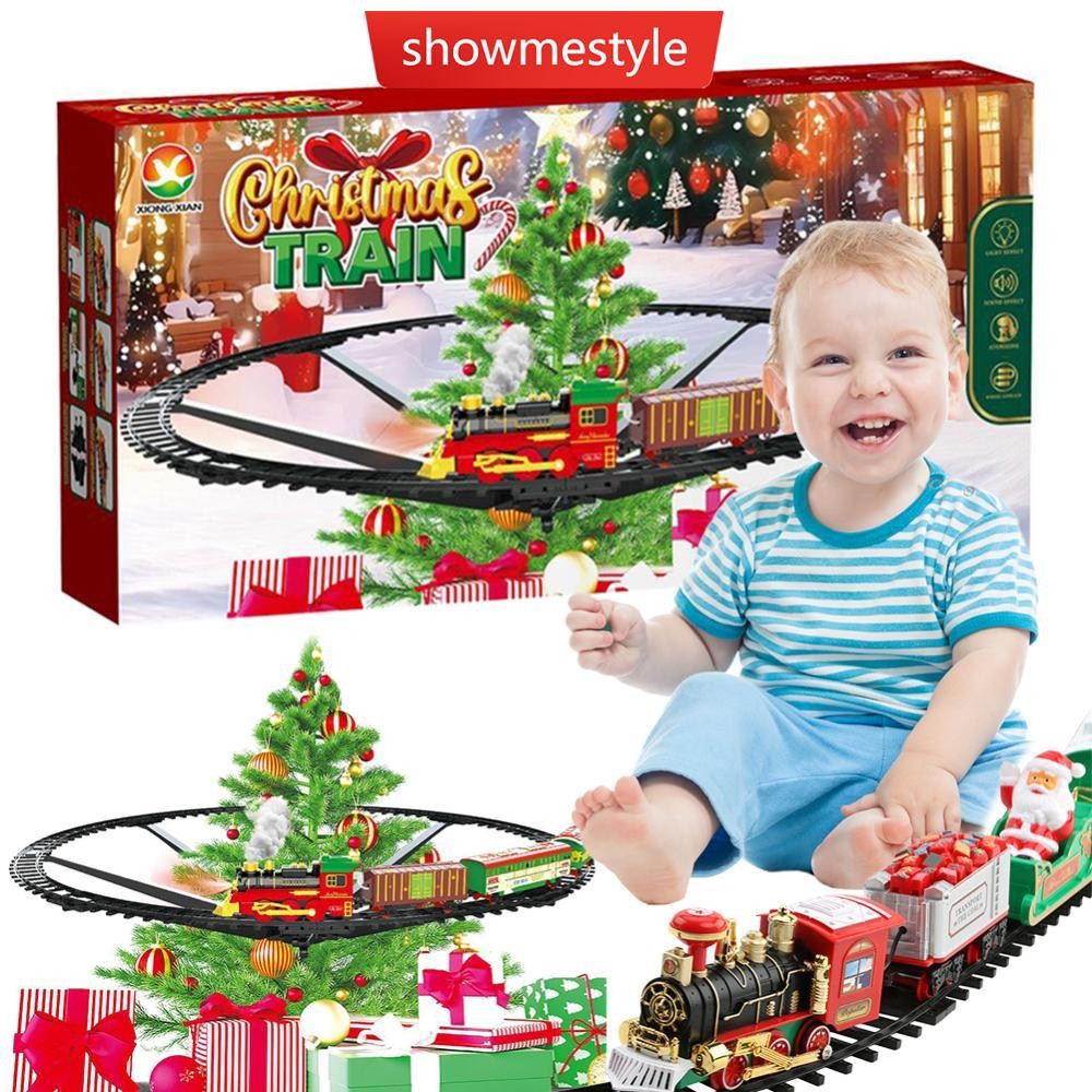 SMS Animated Christmas Tree Train Hanging Electric Train Set Steam and ...