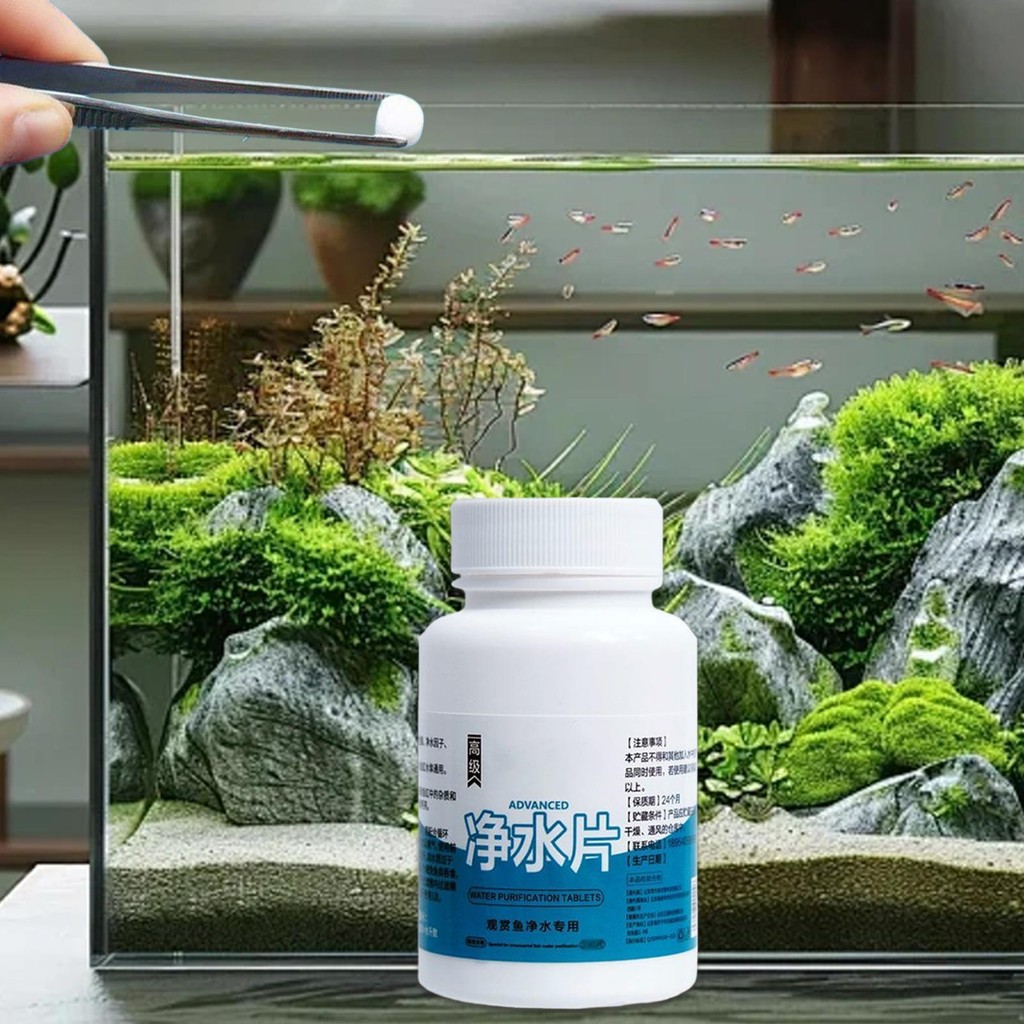 Fish Tank Clarifier Tablets Aquatic Cleaner Water Clarity Treatment for ...