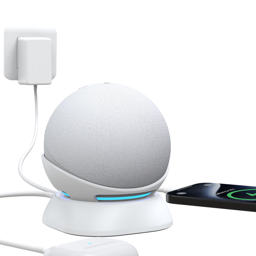 SPORTLINK Compatible with Echo Dot 4th&5th Charger Holder Table Stand ...