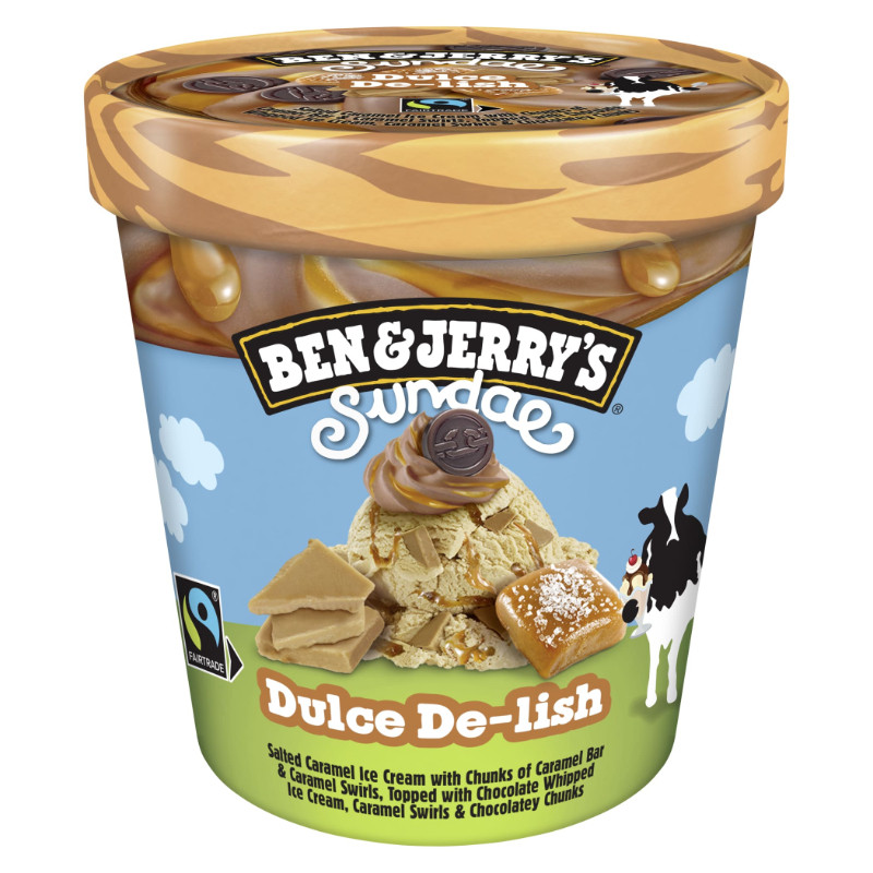 Ben & Jerry's Sundae Dulce Delish 427ml | Shopee Singapore