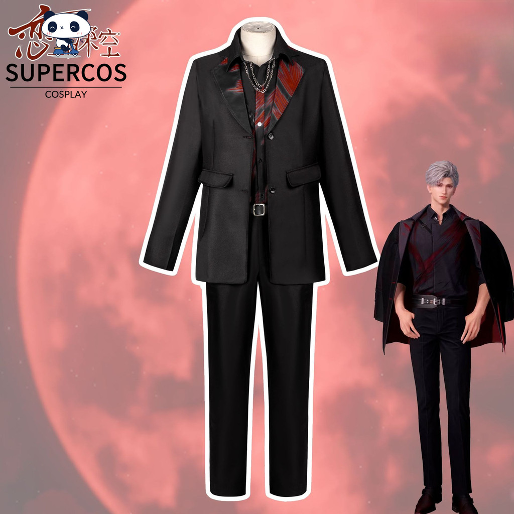 Love and Deepspace Crimson Veil Sylus Cosplay Costume Set for Comic Con ...