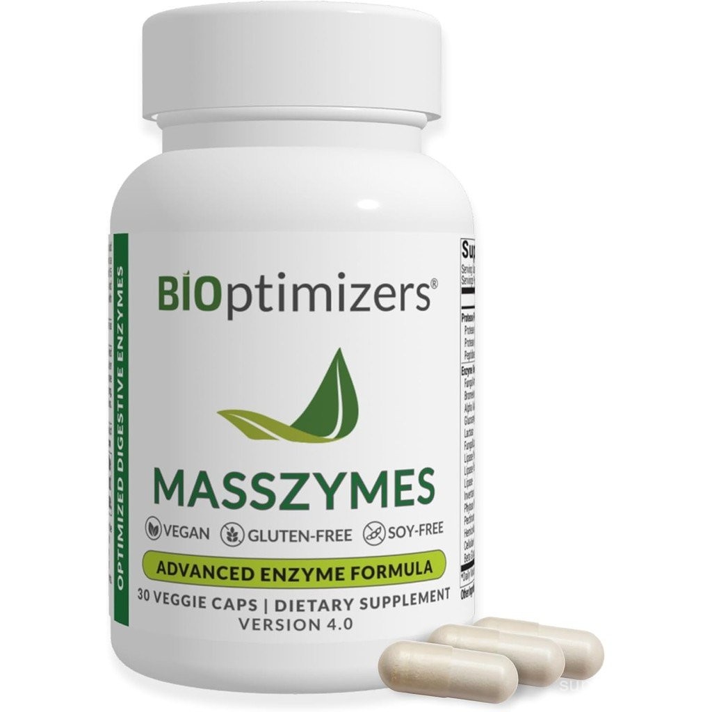BIOptimizers MassZymes - Complete Digestive Enzymes Supplement for Gut ...