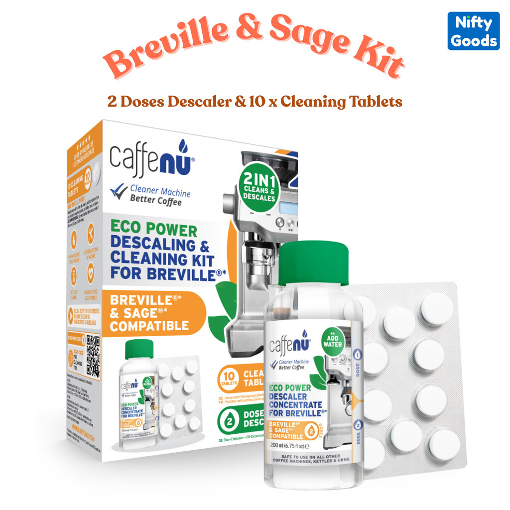 Caffenu Breville Sage Descaler & Cleaning Tablet Kit (1 x 200ml + 10 ...
