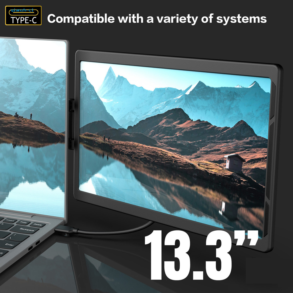 Laptop External Monitor Portable Laptop Display 13.3 Fhd Ips Laptop ...
