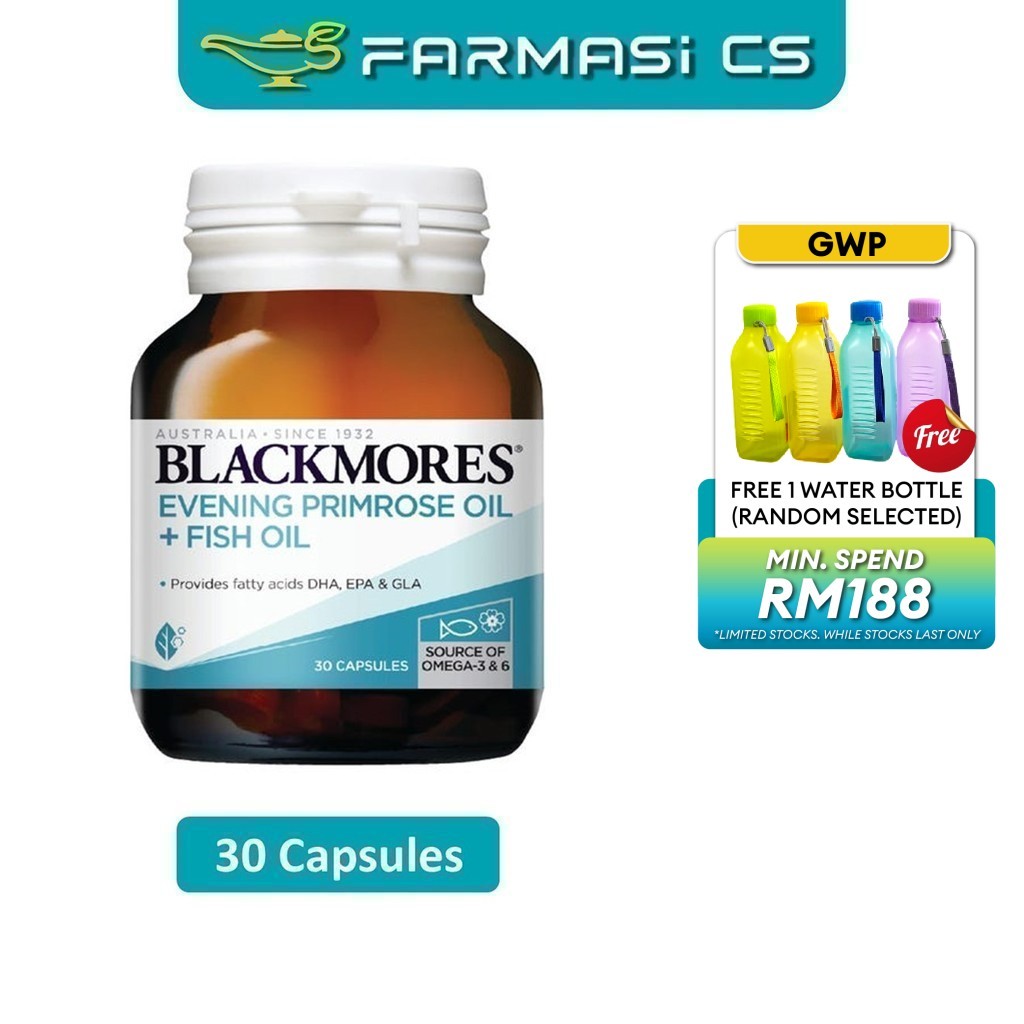 BLACKMORES EPO Evening Primrose Oil + Fish Oil 30 capsules EXP:08/2026 ...