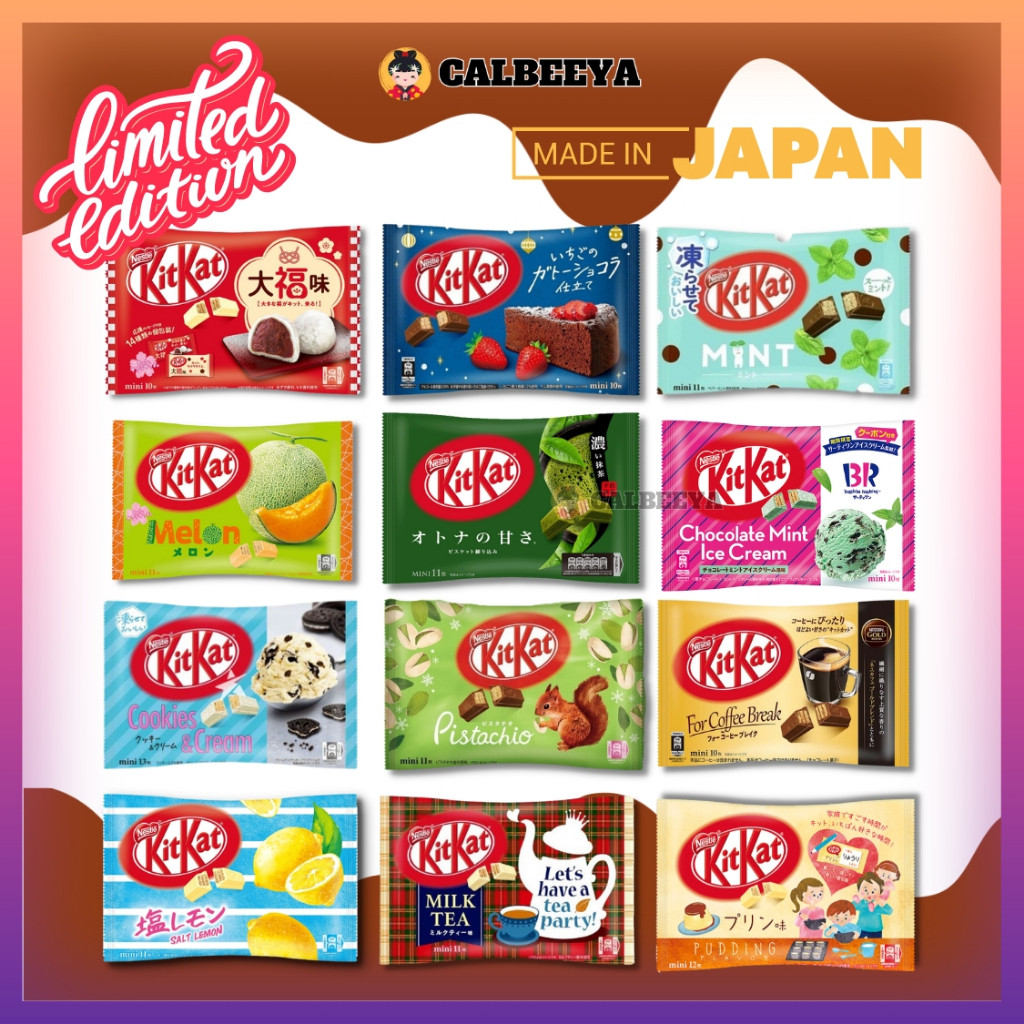 NESTLE KitKat Mini JAPAN CALBEEYA JAPANESE SNACKS | Shopee Singapore