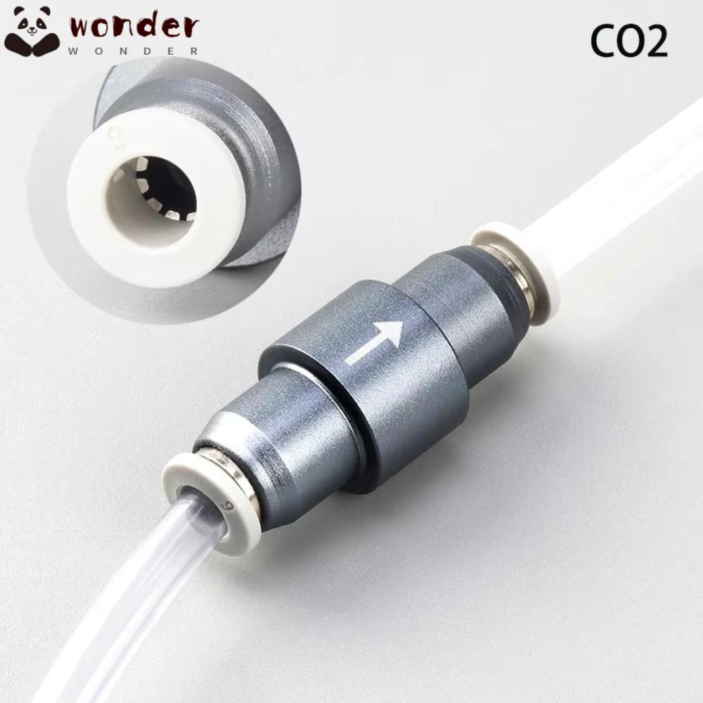 WONDER Aquarium CO2 Valve, Quick Plug 4X6mm Gas Pipe Interface CO2 One ...