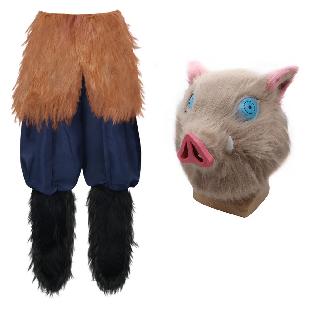 Z Mouth Ping Inosuke costume Anime Demon Slayer Halloween cosplay ...