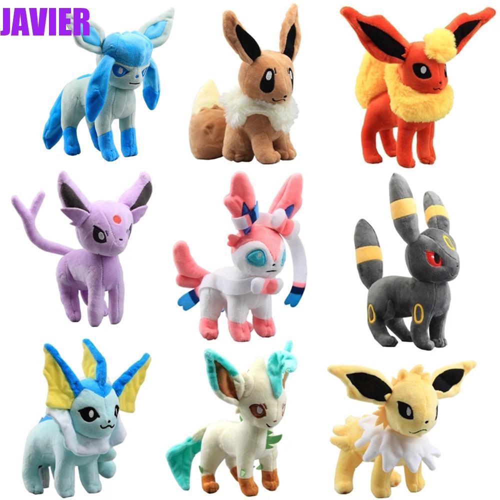 JAVIER Eevee Plush Toy Flareon Poké Gift Vaporeon Jolteon Kids Gift ...