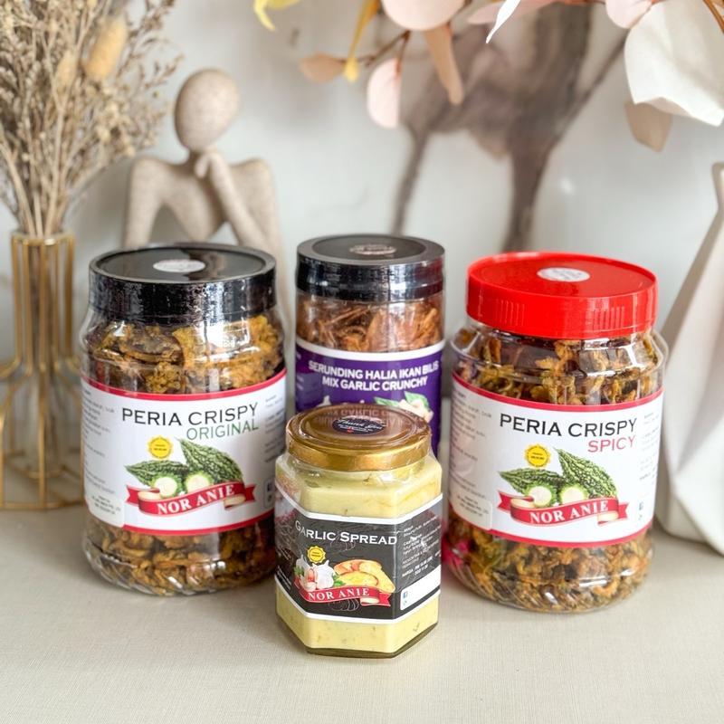 PERIA CRISPY SPICY, PERIA ORIGINAL, GARLIC SPREAD, SERUNDING HALIA ...