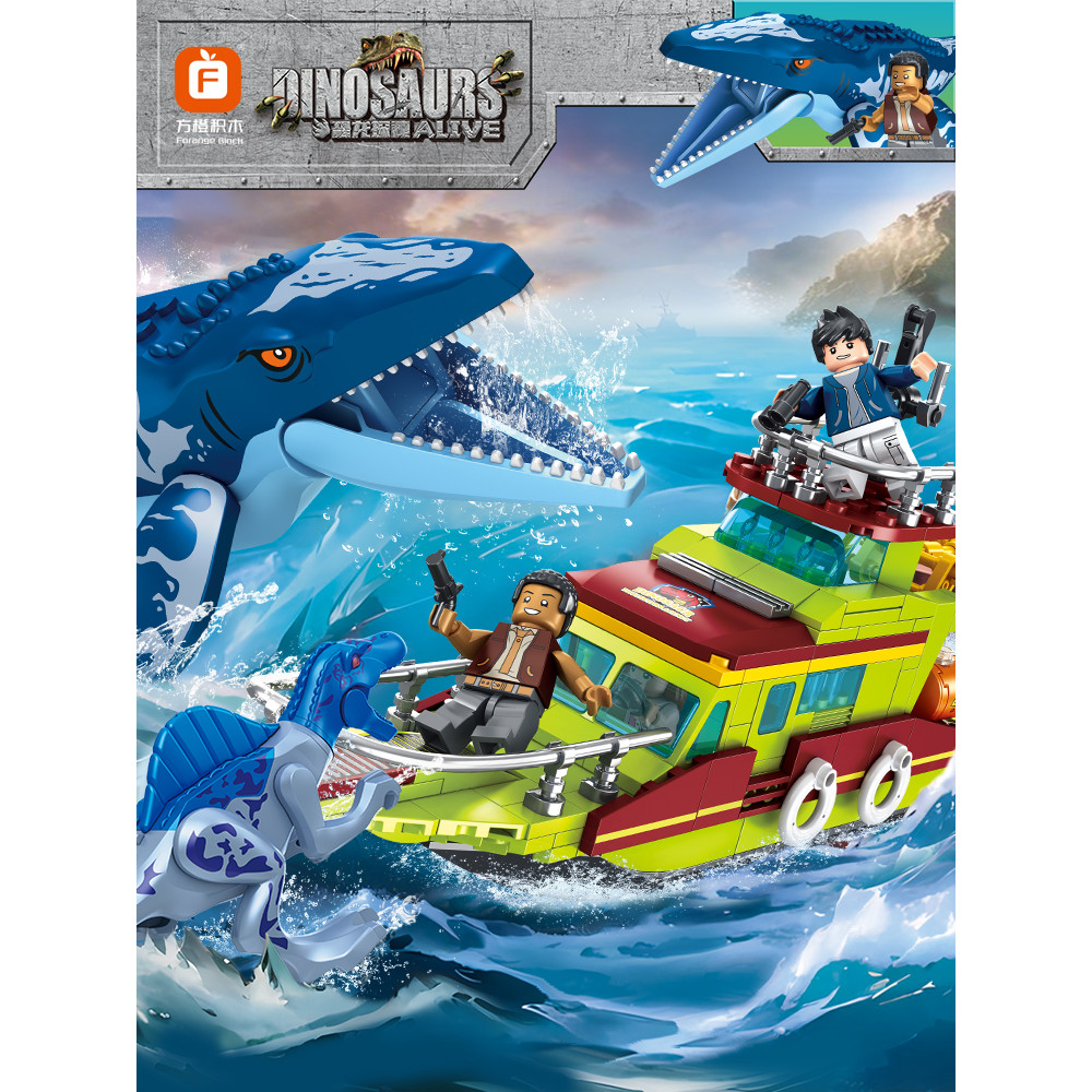 lego brick lego ninjago robot Mosasaurus Jurassic Mecha Dinosaur Deep ...