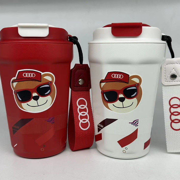 Audi Bear Octagonal Cup 316 Stainless Steel Thermos Car Portable Rope ...