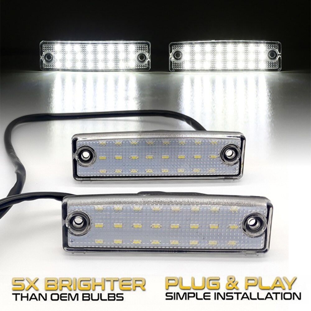 LT 2Pc LED Number License Plate Light For Toyota 4Runner Sequoia Innova ...