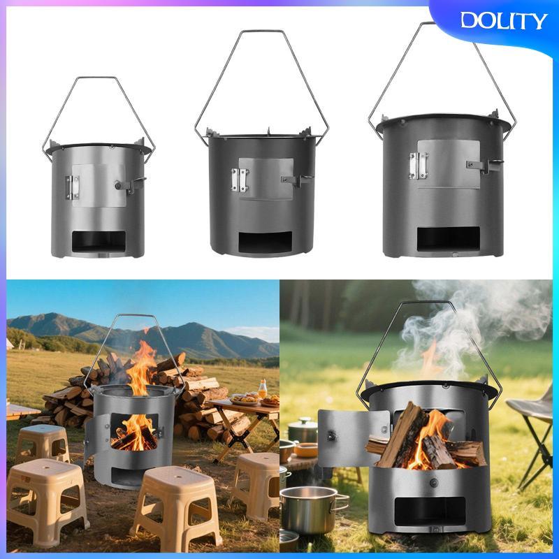 [dolity] Wood Furnace Cooking Gear Firewood Firing Furnace for Trekking ...