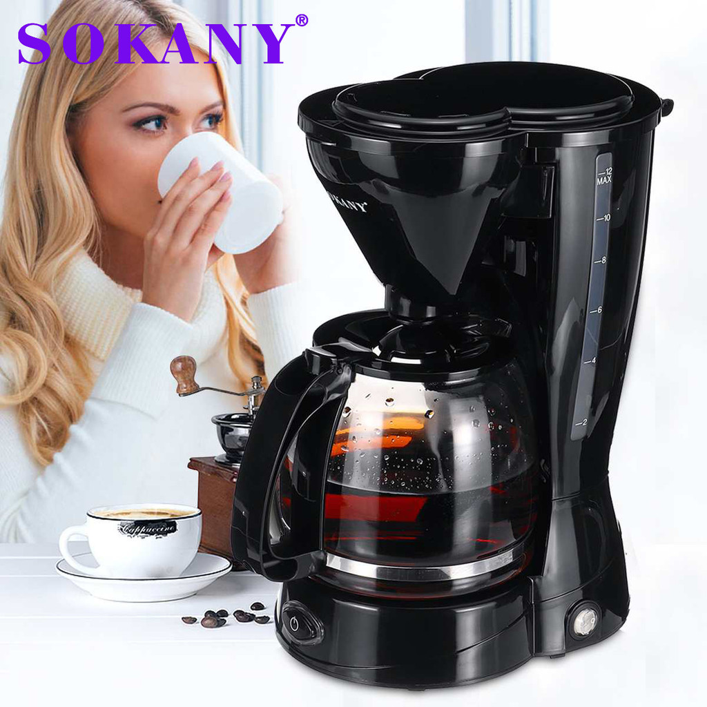 German SOKANY123A Mini Coffee Machine Household Automatic Drip Small ...