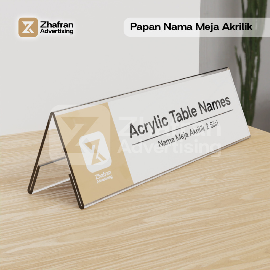 Acrylic Table Name Plate Name/ V-TypeTAG Holder Acrylic Table Name/ TAG ...