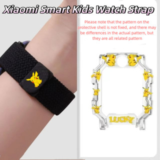 pikachu For Xiaomi Smart Kids Watch Strap Cartoon Braided Magnetic ...