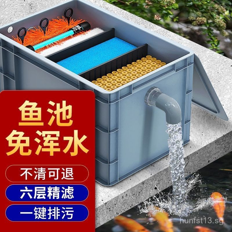 Fish Pond Water Circulation System Filter Equipment Fish Pond Fish ...