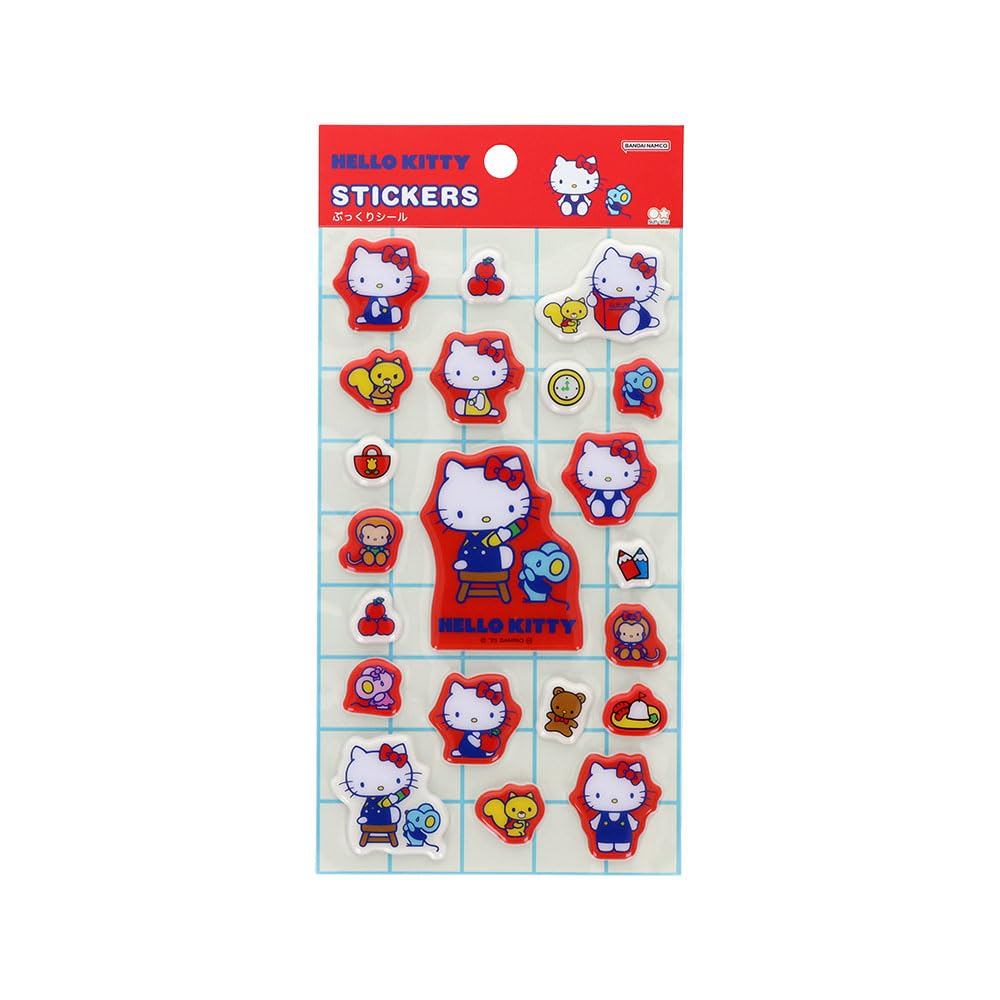 Sun-Star Stationery Hello Kitty Sanrio Characters Goods Sticker Puffy ...