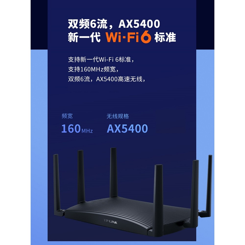 TP-LINK TL-XDR5470 Easy Exhibition Turbo Version Dual WAN Port AX5400 Dual Band WIFI6 Gigabit ...