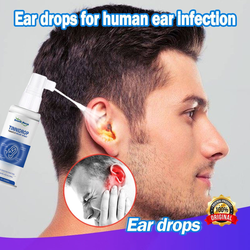 Gold Drop Tinnitus Relief Spray Ear Drops Infection Treatment Cleaning ...