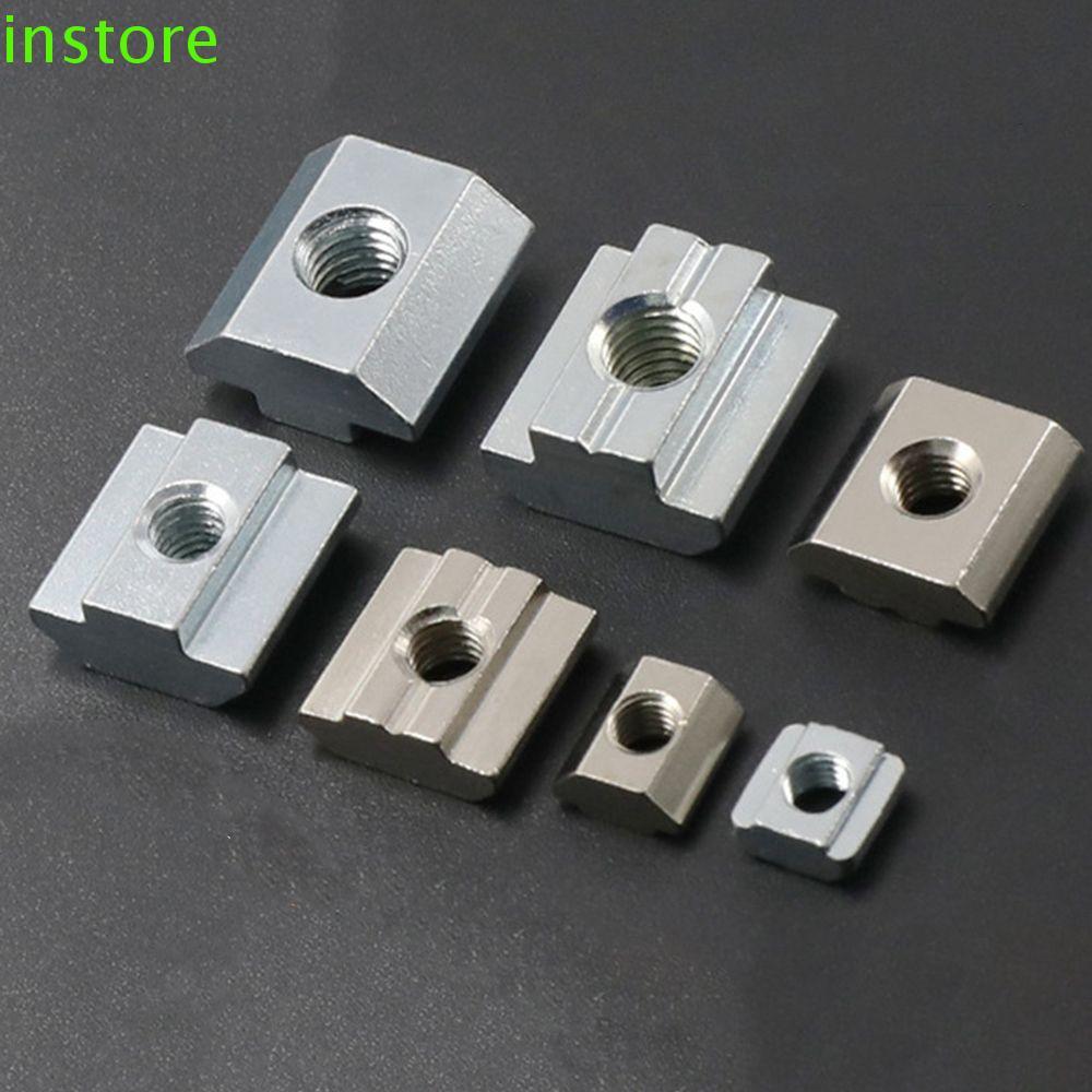 INSTORE Nuts M3 M4 M5 M6 T Block Square T-Track Sliding T Slot Nut ...