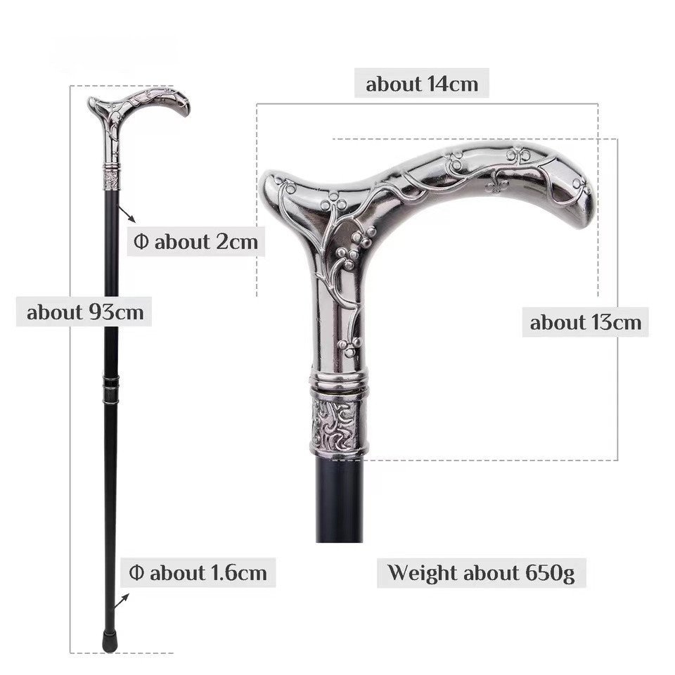 Performance Dance Elderly Staff-Shaped Printed Luxury Film Staff ...