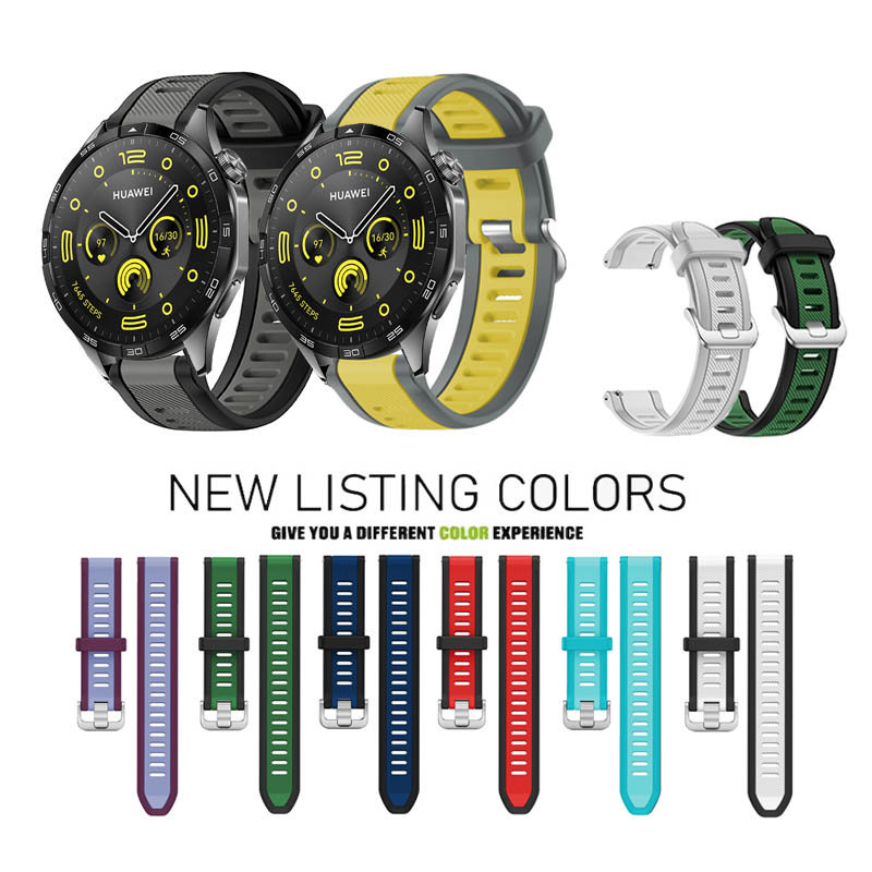 20/22mm Quick Release Sports Silicone Strap For Huawei Watch GT6 GT-6-5 ...