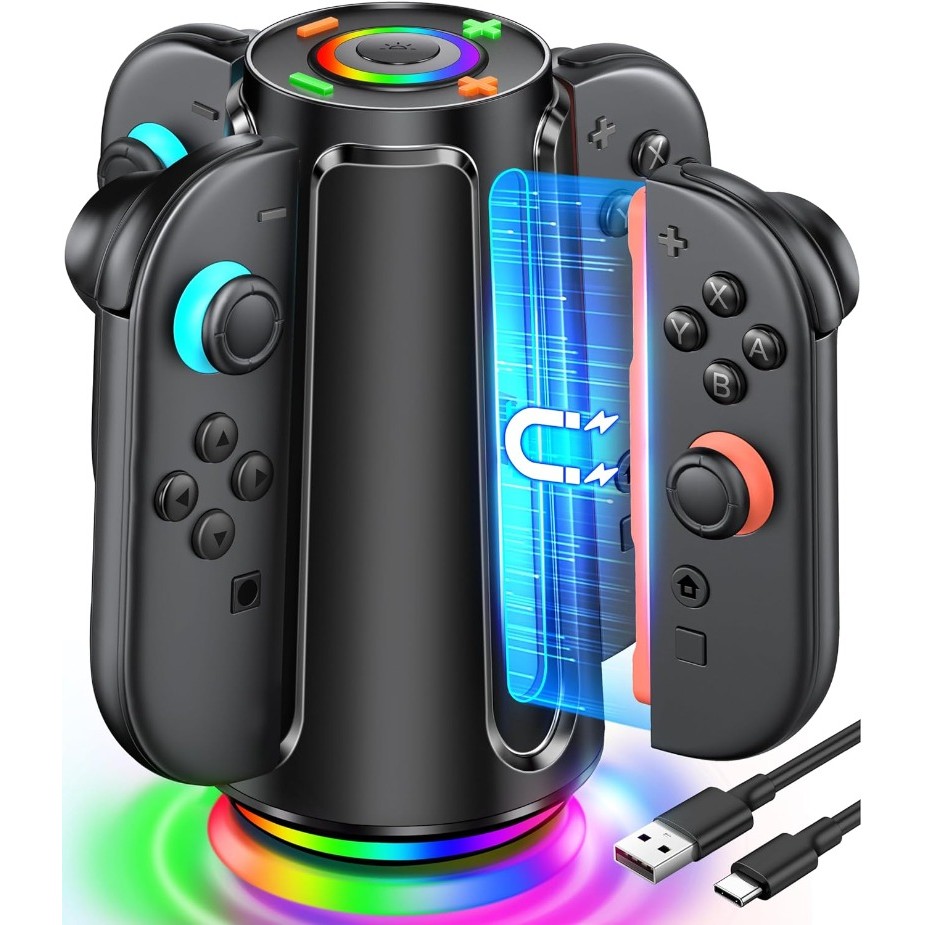 JCC200-Switch 2 Charging Dock for Nintendo Controller Joy Con (2025 ...