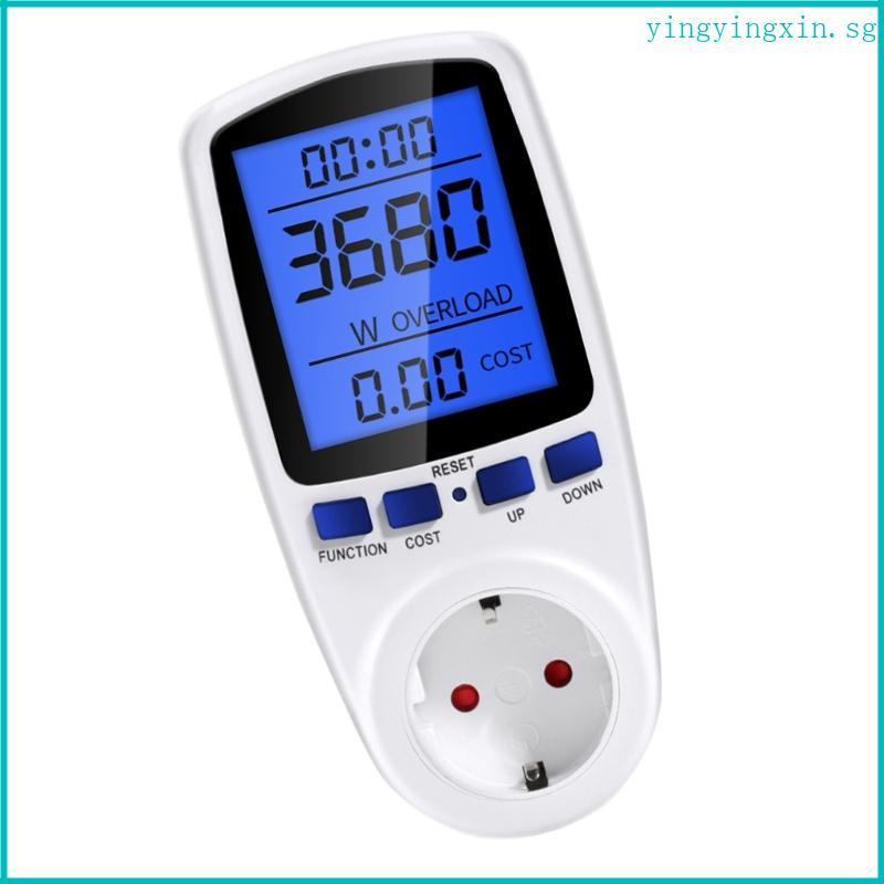 YIN Digital LCD Wattmeter 220V Power Meter Backlight Electricy ...