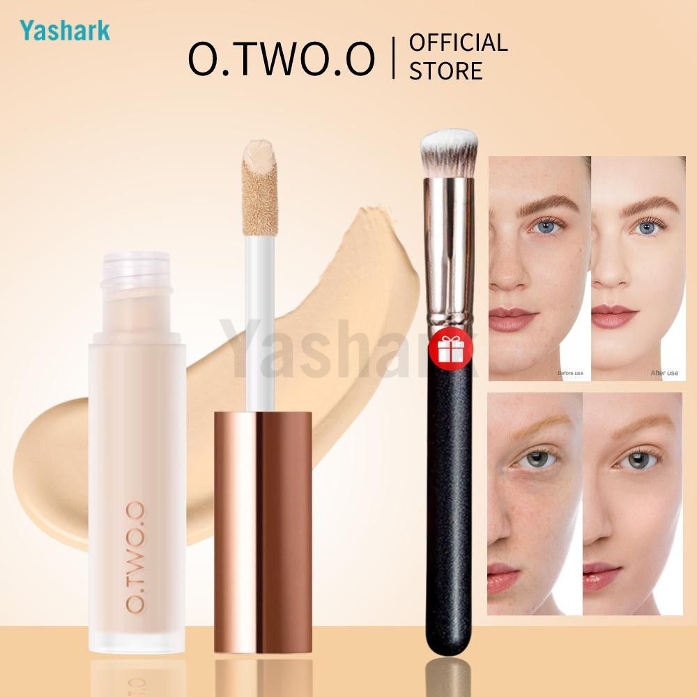 O.TWO.O Buy 1 Get 1 Free Concealer + [FREE GIFT] 1*Concealer Brush Long ...