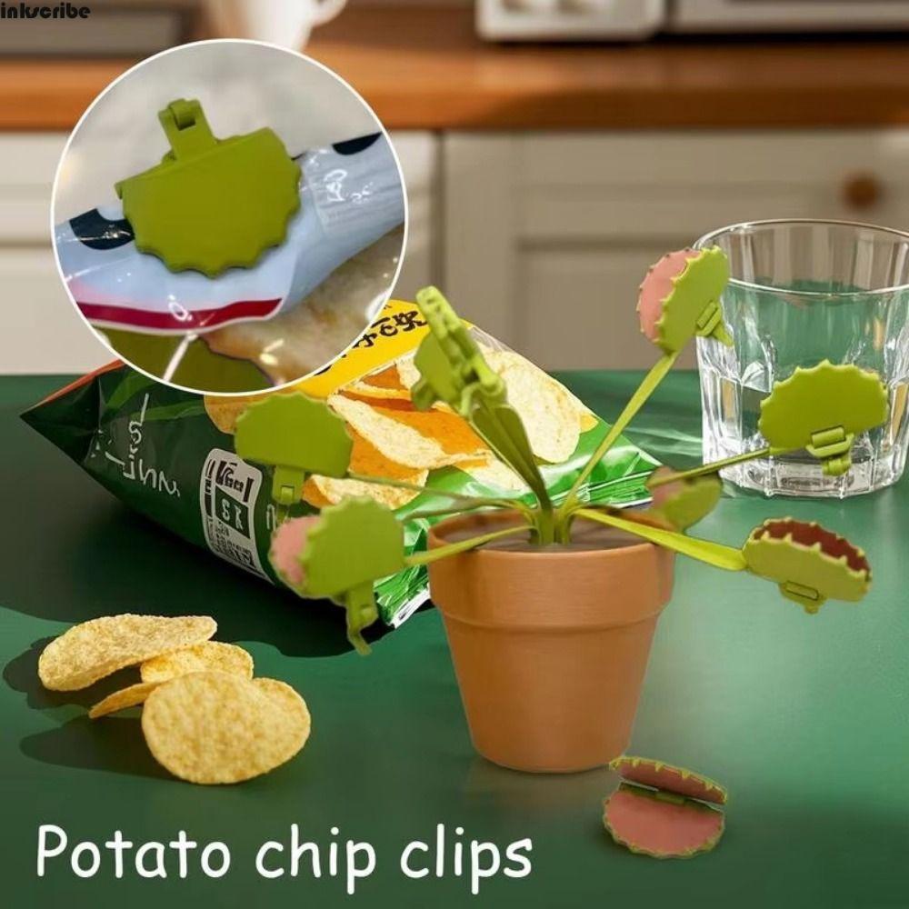 INKSCRIBE Flytrap Plant Snack Clips, 3D Printed Tightly Seals Potato ...