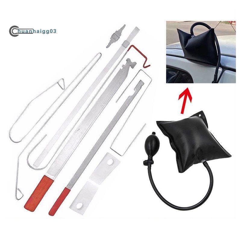 Car Door Lock Out Emergency Open Unlock Key Tools Kit + Black Air Pump ...