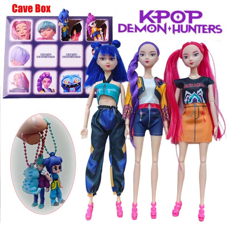Surprise Cave Box Rumi KPop Demon Hunters 11 Movable Joint Playset Doll ...