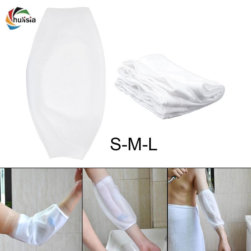 [chulisia] Line Shower Dressing Sleeve Cover, Watertight Arm Protector ...