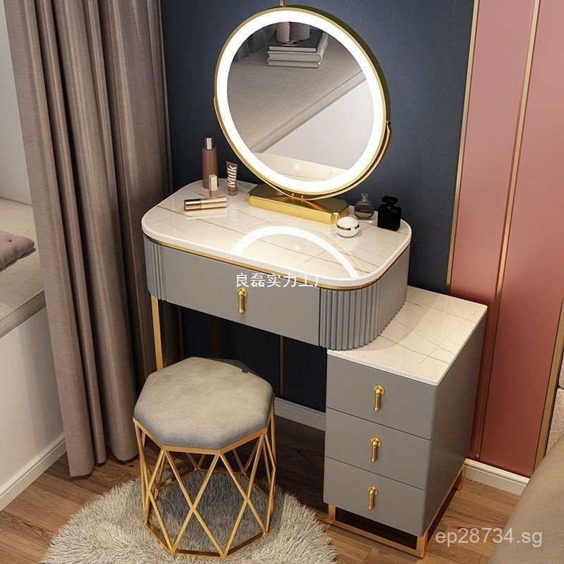 Storage Cabinet Dressing Table Cream Dressing Table Small Apartment ...