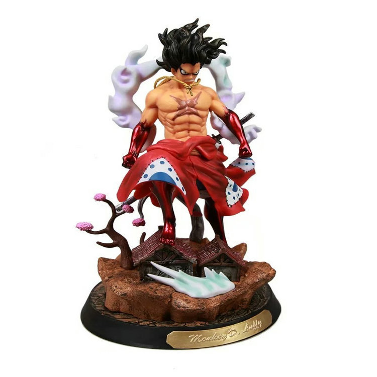 Pirate GK Snake Man Luffy Kimono and Country Zoro Statue Anime garage ...