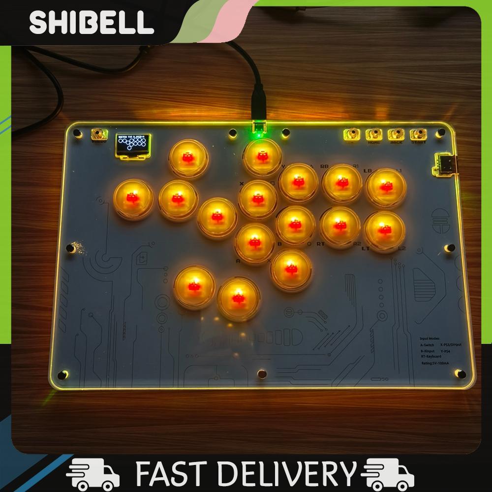 For Arcade Stick 16 Keys Slim for Arcade Fight Stick Game Keyboard with ...