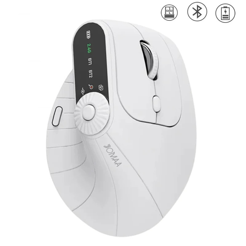 Wireless Vertical Mouse Rechargeable Optical Mice Function Adjustment ...