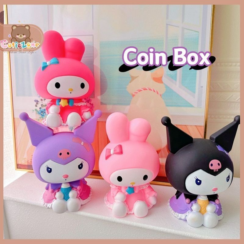 Kuromi Fall prevention Resin Money Bank My Melody Coin Box Sanrio ...
