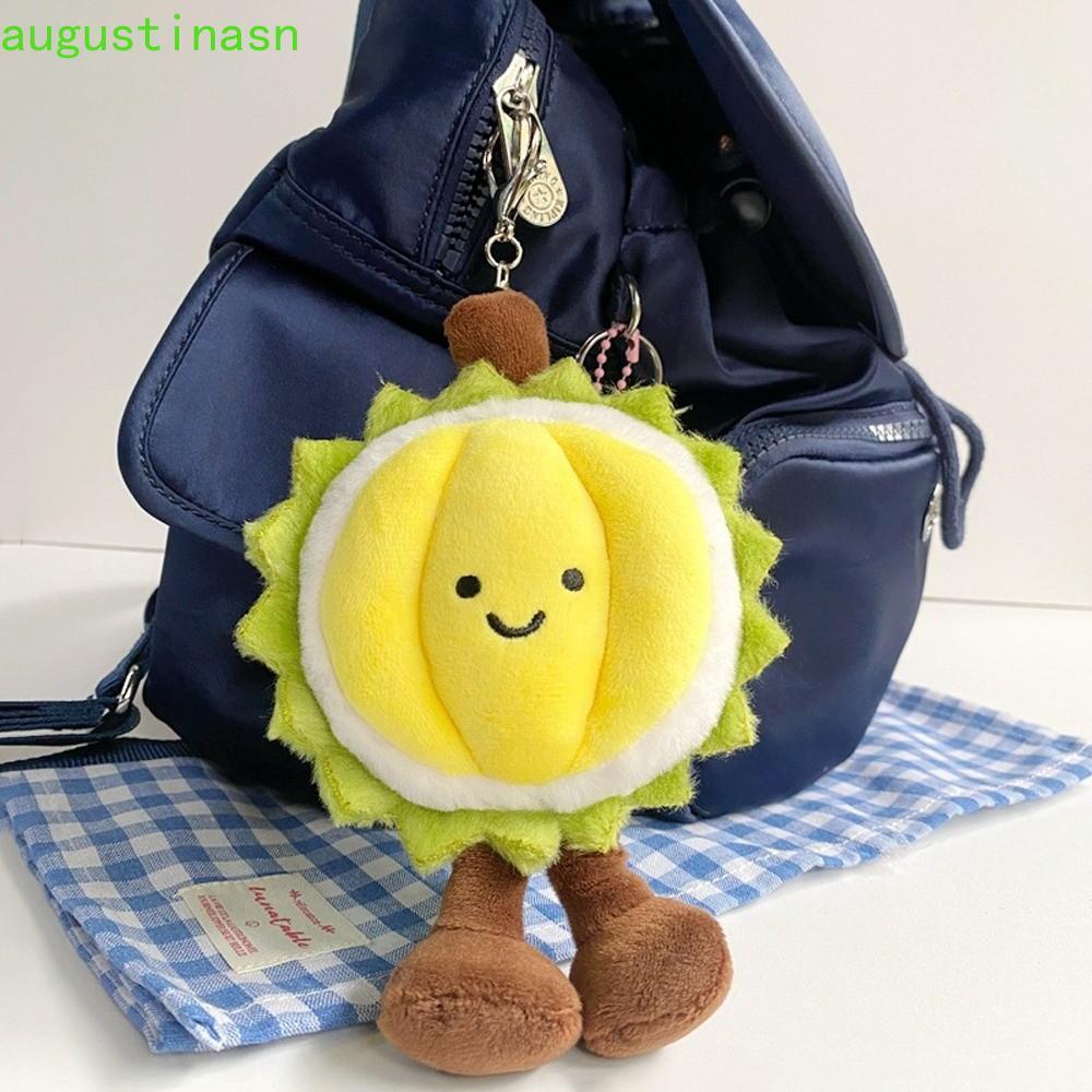 AUGUSTINASN Fruit Durian Plush Keychain, Fruit Doll Fluffy Durian Plush ...