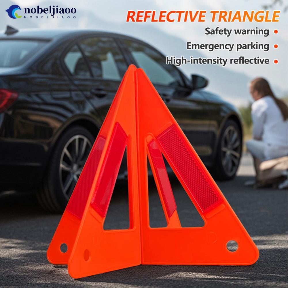 NOBELJIAOO Foldable Car Warning Triangle Emergency Accident Stop Sign ...