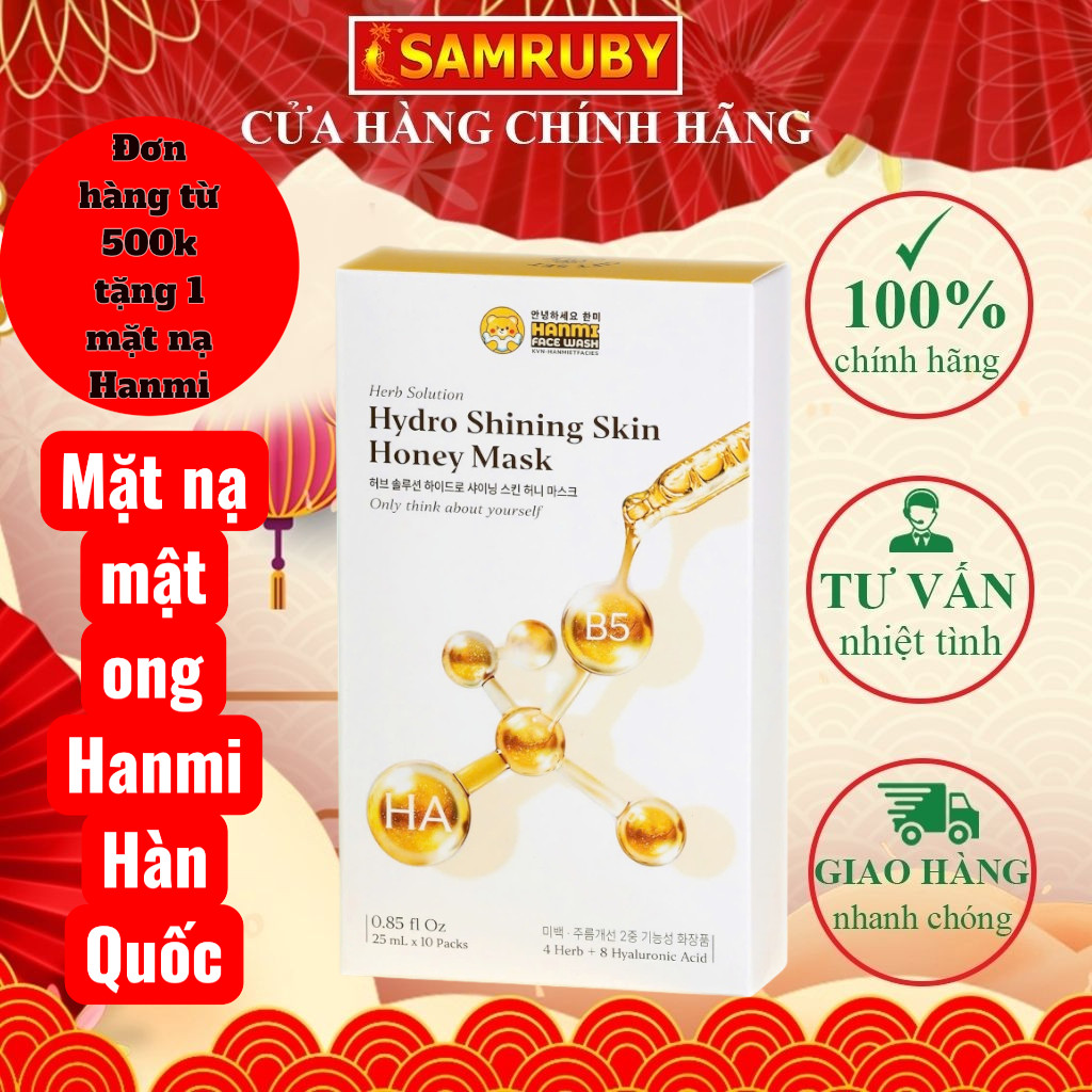 HANMI Korean Hydro Honey Essence Paper Mask Moisturizes, Restores ...