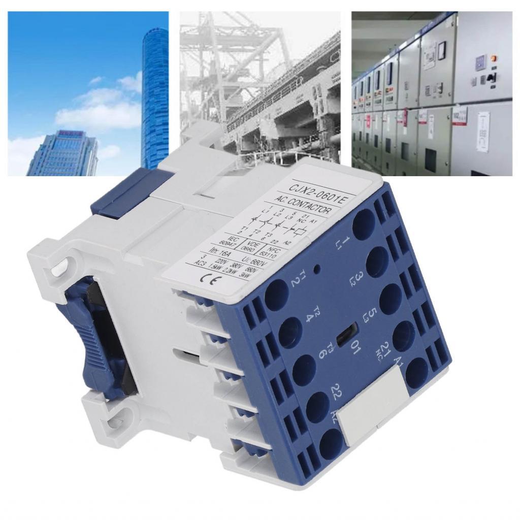 AC Contactor 3 Pole Normally Open Phase Motor Control Relay Simple ...