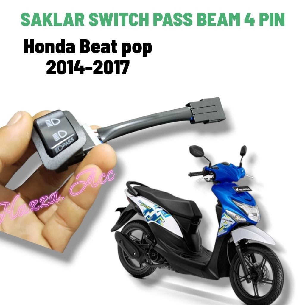Honda 3-mode Passbeam Switch BEAT pop 2014-2017 3-pin 4-pin socket ...