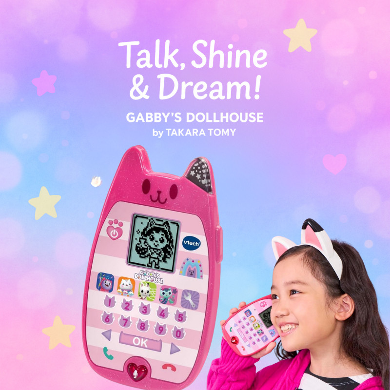 Gabby’s Dollhouse Talking Cat Phone by Takara Tomy – Cute Magical Toy ...