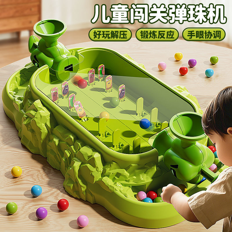 Children's Pinball Machine Shooting Game Console Family Edition Pistol ...