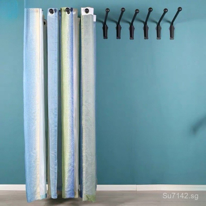 Sample Wall Hanging Card Sample Movable Swing Rod Soft Fabric Curtain ...
