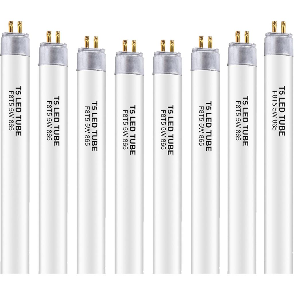 8 Pack 12 Inch F8T5/DL LED Replacement Bulbs, 6500K Daylight, T5 LED 5 ...